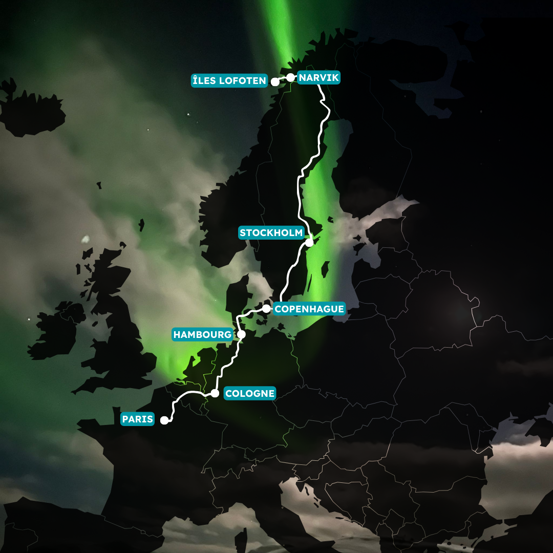 Aller voir les aurores boréales en train : 3 000km de bonheur